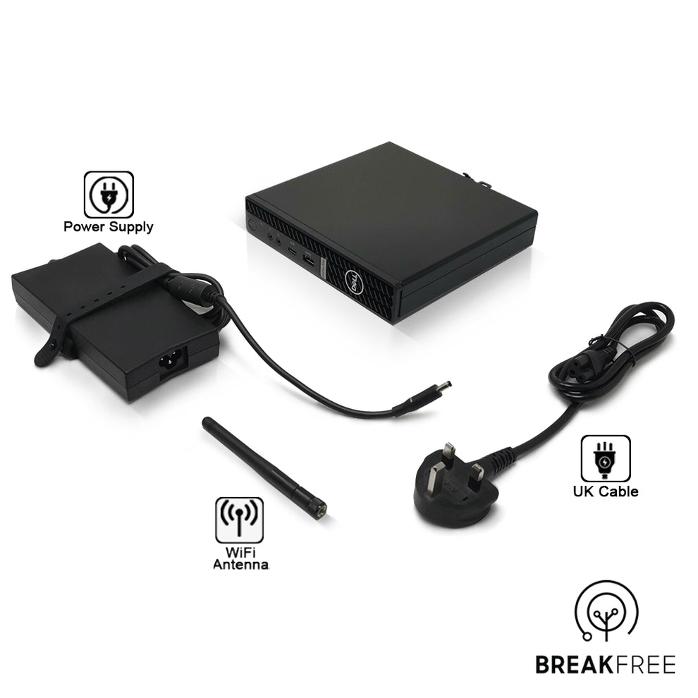 Dell OptiPlex 7090 Micro Desktop PC i5 i7 WiFi Bluetooth – Breakfree ...