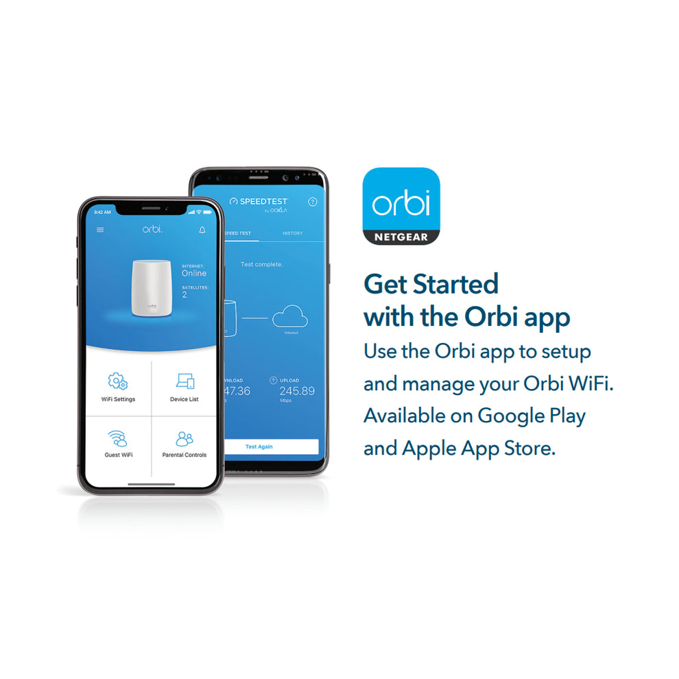 NETGEAR ORBI LBR20 AC2200 4G LTE Modem Tri-Band Mesh WiFi Router ...